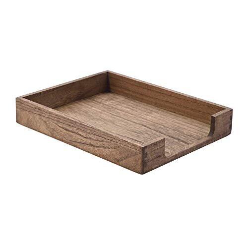 KIRIGEN Wood Letter-Size Tray Single-Tier Wooden Tones Collection Front ...