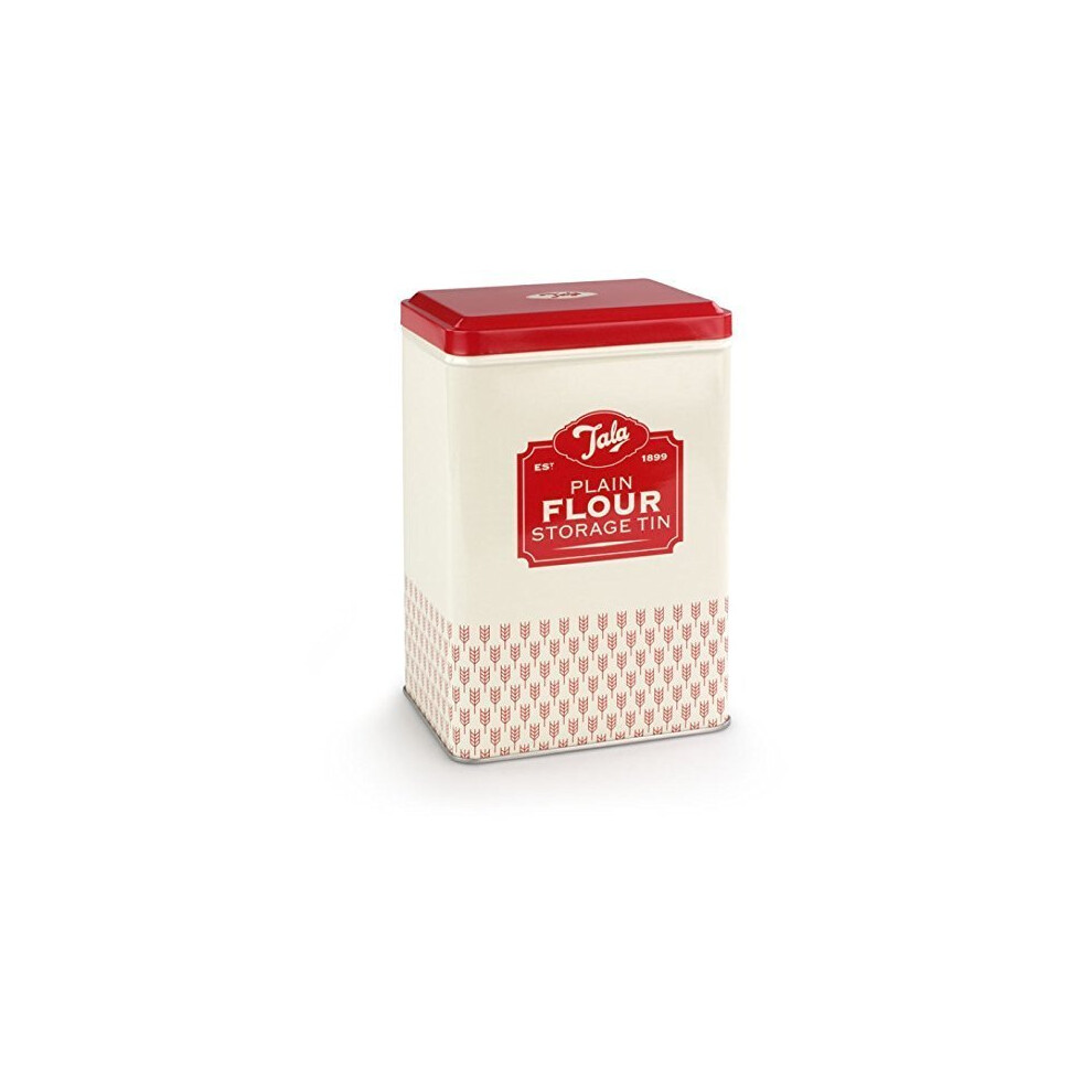 Tala Originals Plain Flour Tin, Cream - Tin Retro Storage Baking ...