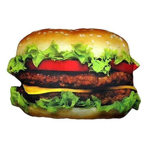 Splat Planet Burger Cheeseburger Pillow Cushion Large Giant realistic ...