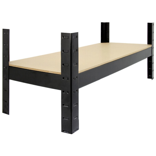 Spare 75cm Shelf Black Garage Shelving T-Rax Racking Unit Steel Storage ...
