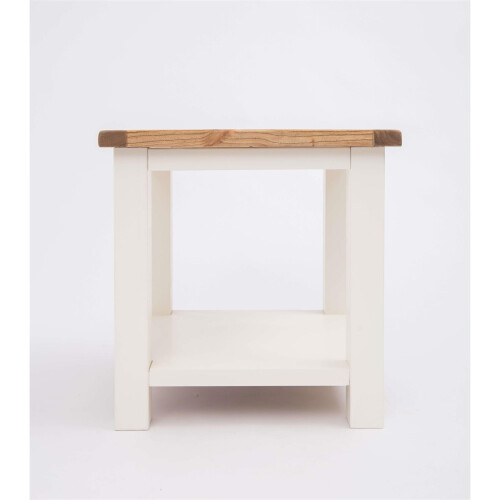 Side Table Off White Painted Living Room Furniture Coffee End Bedside ...