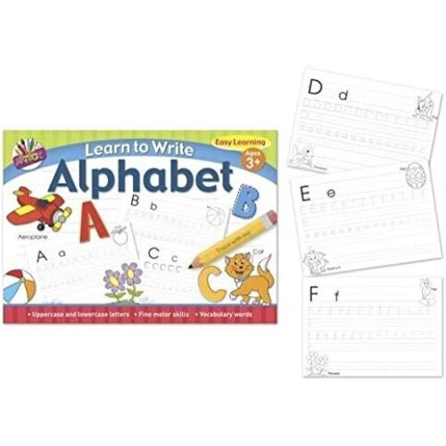 Art Box Kids Learn to Write Alphabet Handwriting Practice Letters Book ...