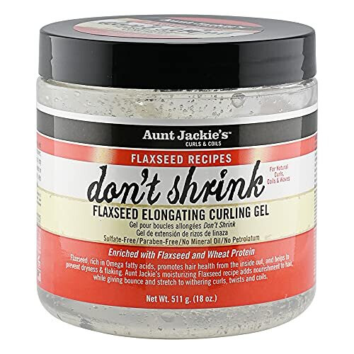 Aunt Jackies Flaxseed Recipes Dont Shrink Elongating Hair Curling Gel