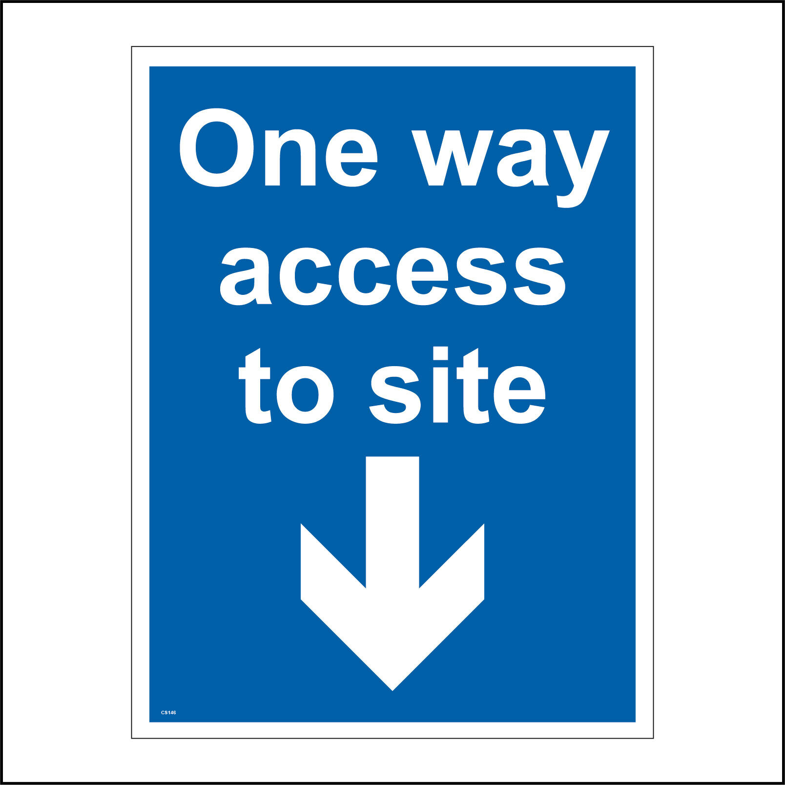 (400 x 600mm - 16 x 24, Sticker / Sav - White Background) CS146 One Way ...