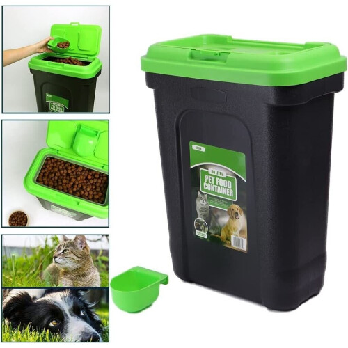 30L Pet Food Storage Airtight Container Flip Top Locking System on OnBuy