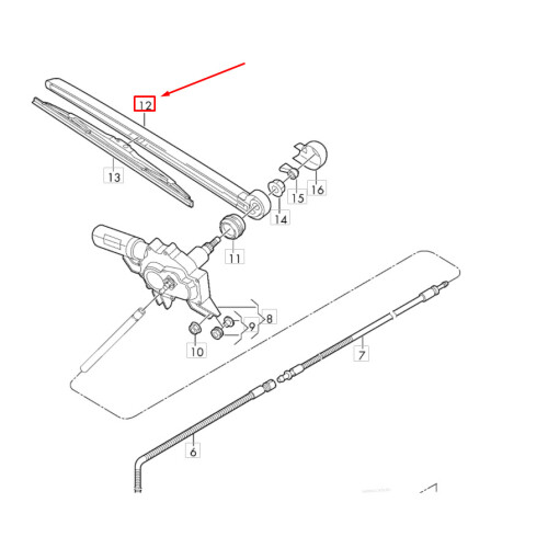 AUDI Q3 F3 Rear Window Wiper Arm 8W99554071P9 NEW GENUINE on OnBuy
