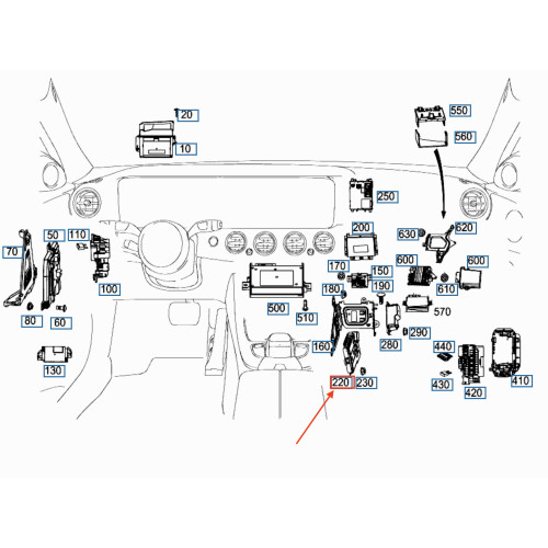 MERCEDES-BENZ E W213 Inboard Fuse Box A2135406200 NEW GENUINE on OnBuy