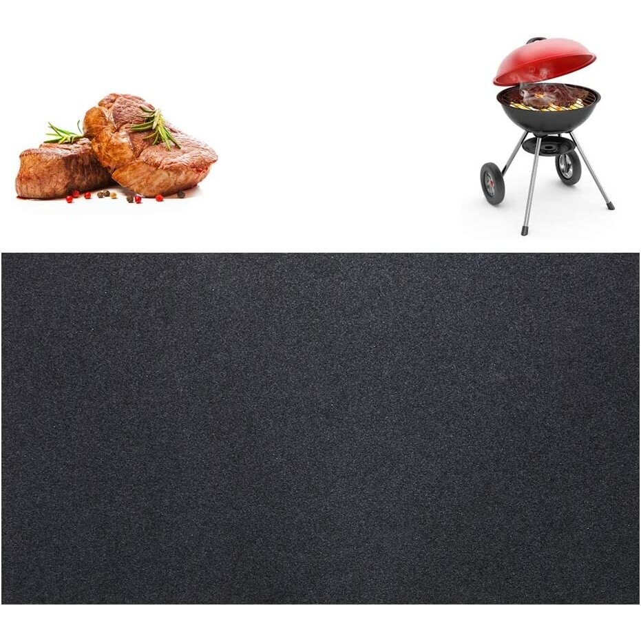 BBQ Floor Protective Rug, BBQ Fireproof Floor Mats Heat Resistant ...
