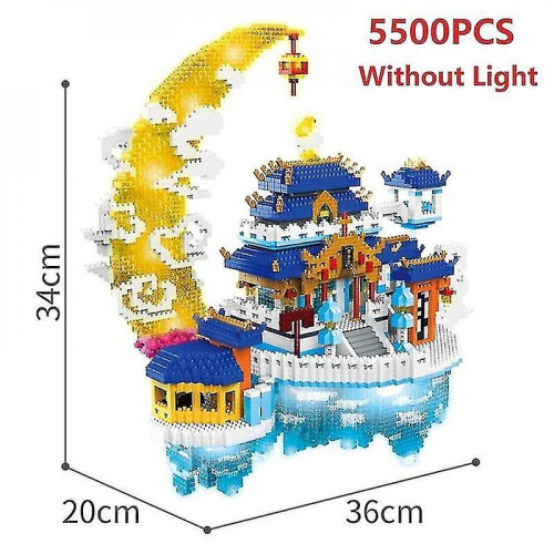 4216pcs Micro Building Blocks Chinese Architecture Moon Palace Diamond ...