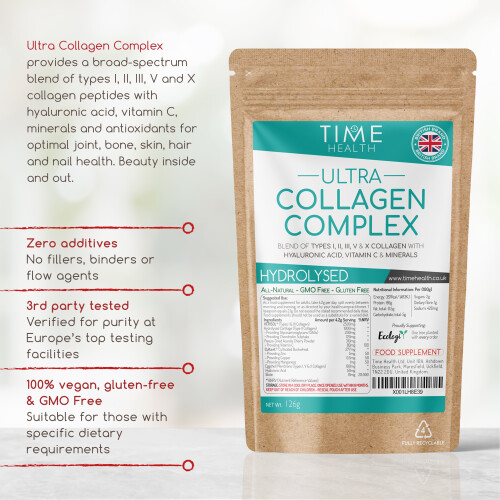 Ultra Collagen Complex - Hydrolysed - Types I, II, III, V & X ...