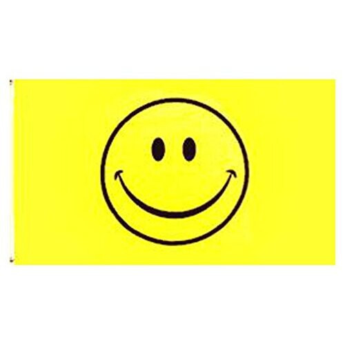 Smiley Face Flag 5FT X 3FT on OnBuy