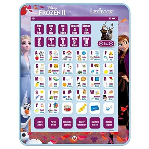 LEXIBOOK JCPAD002FZi5 Frozen Educational Bilingual Interactive Tablet ...
