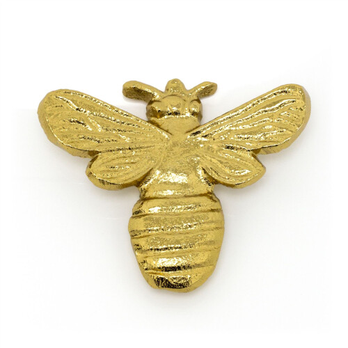 Gold Tone Metal Honey Bee Wall Art | Indoor Outdoor Golden Bumble Bee ...