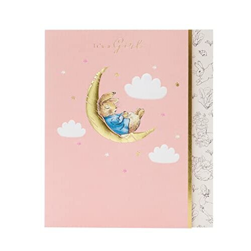 UK Greetings Baby Girl Congratulations Card - Peter Rabbit New Baby ...
