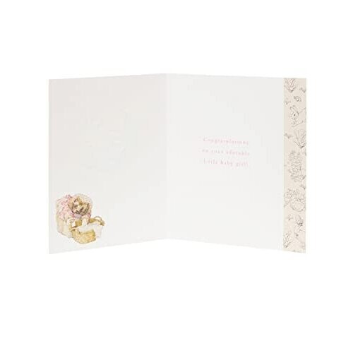 UK Greetings Baby Girl Congratulations Card - Peter Rabbit New Baby ...