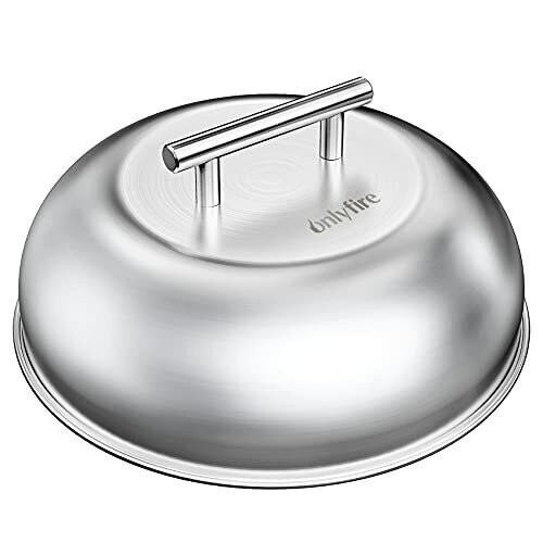 Onlyfire Round Basting Cover/Cheese Melting Dome,BBQ stainless steel ...