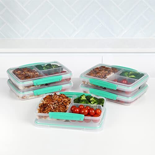 Sistema TO GO Multi Split Meal & Food Prep Containers | with Dividers ...