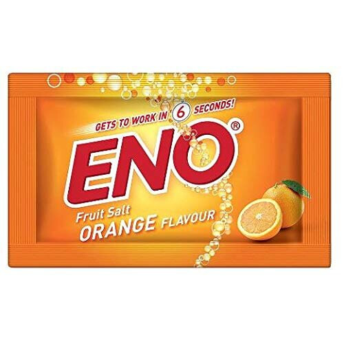 ENO Fruit Salt Orange Flavour | 5g x 10 Sachet | Fast Relief Heartburn ...