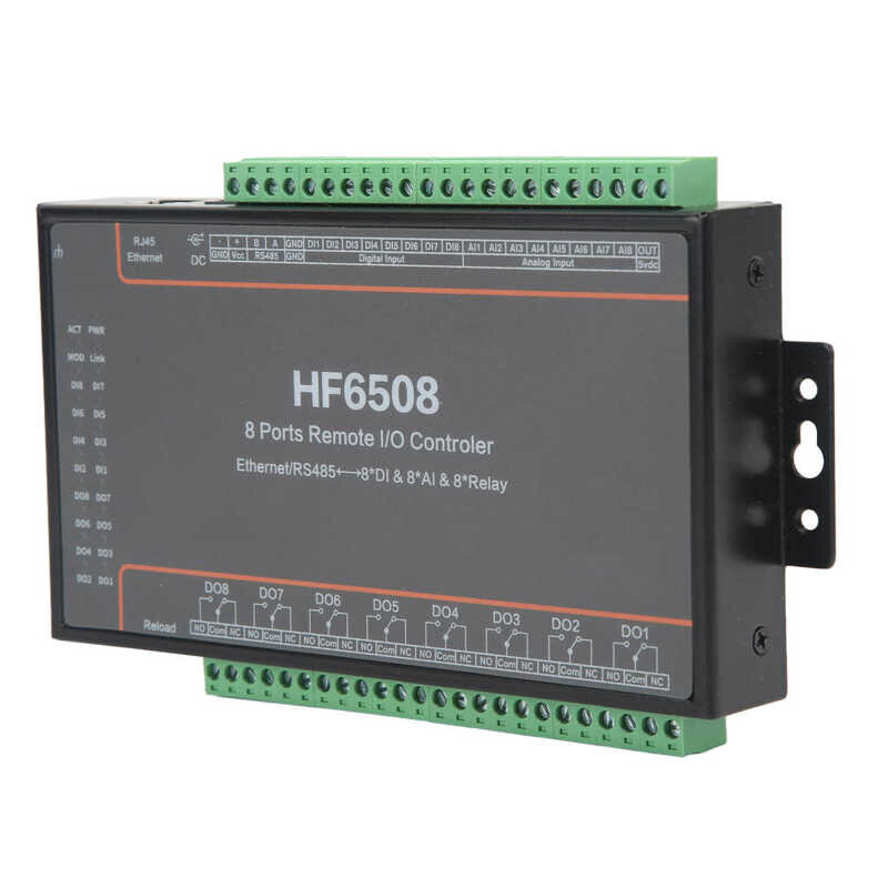 Relay Controller 8 Ports RS485 Ethernet Data Collector IOT ...