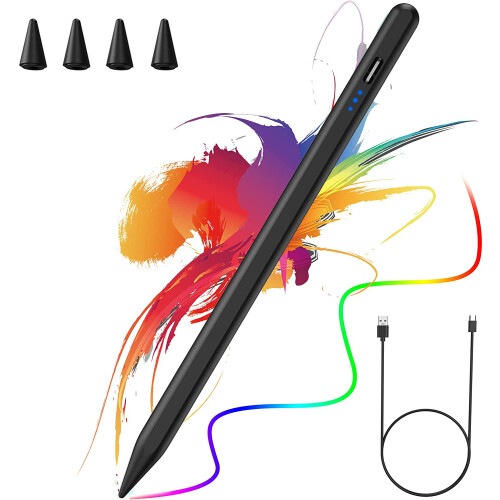 Capacitive Touch Screen Stylus Drawing Pen For iPad 2019-2022 (Black) on OnBuy