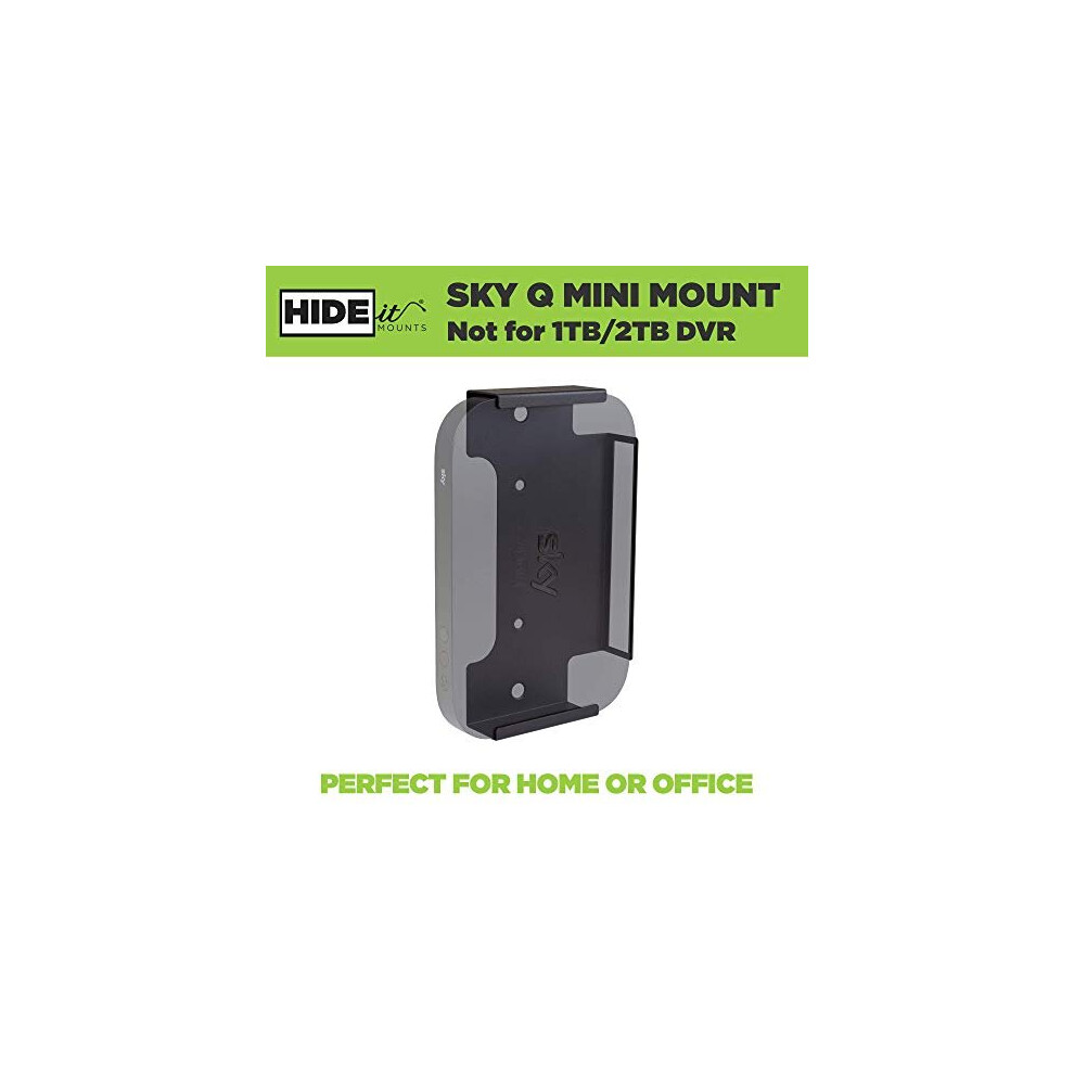 HIDEit Mounts Wall Mount for Sky Q Mini, Black Steel Wall Mounting ...