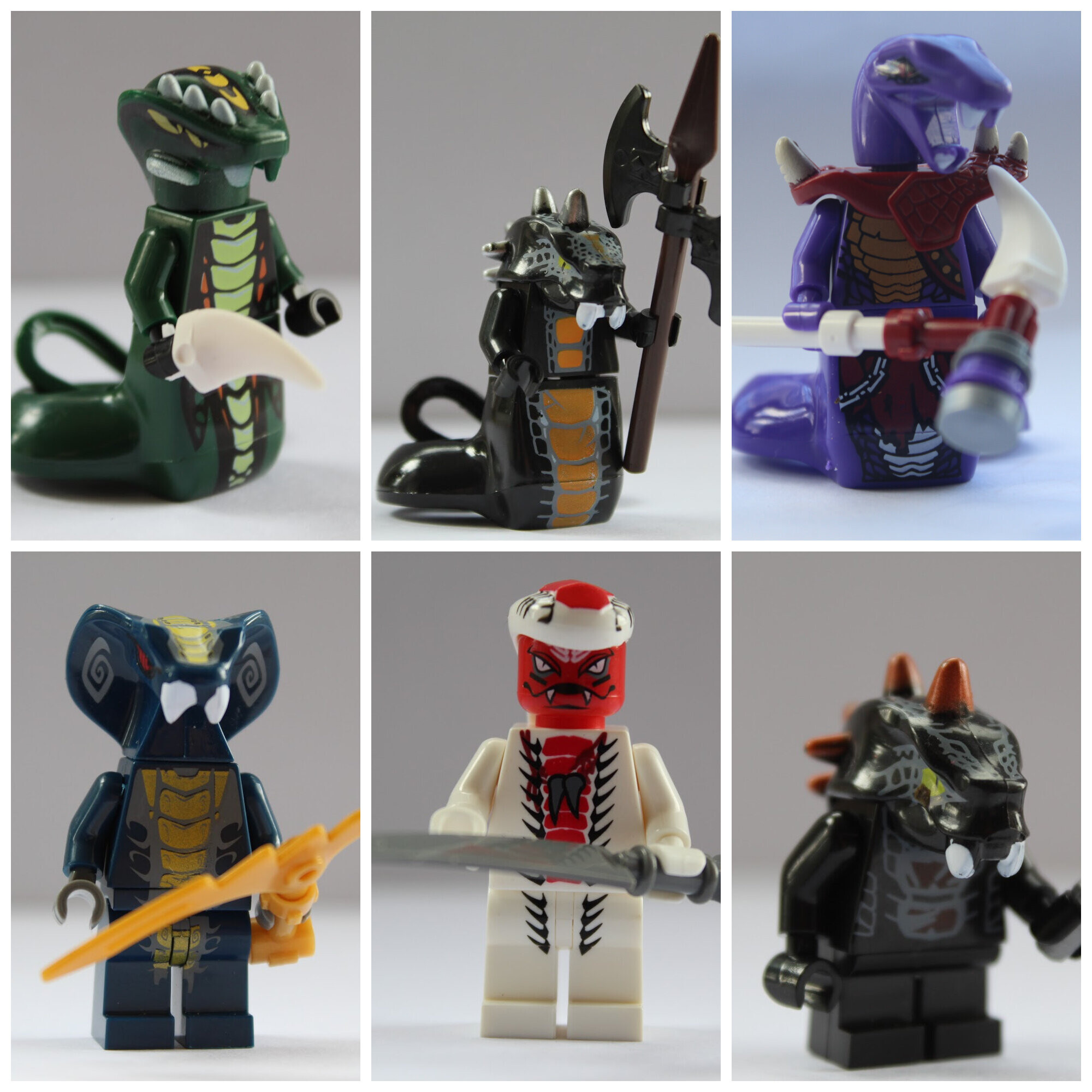 Ninjago Toy 6 Mini Action Figure Fit Lego Serpentine Snakes Super Hero ...