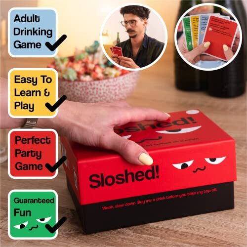 Sloshed - Drinking Game For Adults - Funny Party Games For Girls, Boys ...