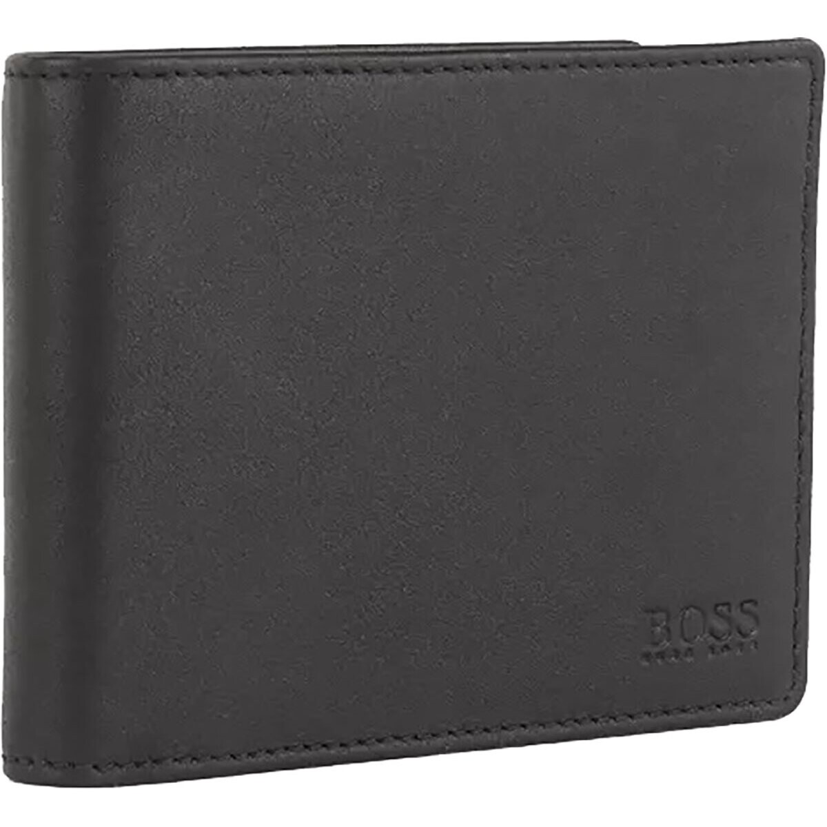 Hugo Boss Men's Asolo Black Leather Bifold Wallet_Card & Coin Great ...