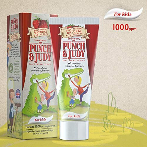 Punch & Judy - Natural Toothpaste for Kids, Flavoured Toothpaste for ...
