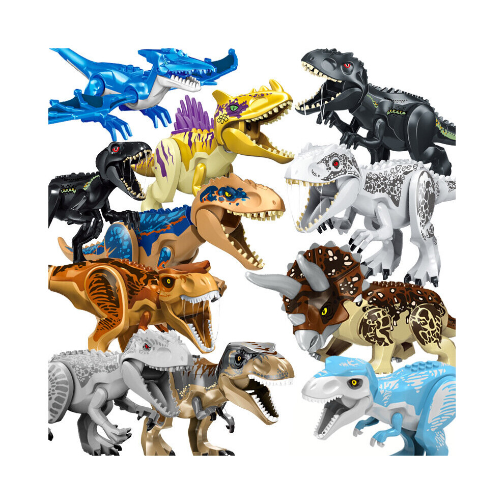 pcsJurassic Dinosaur Building Blocks Large Particles Puzzle Disassembly ...