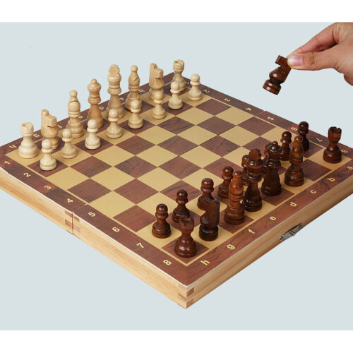 Wooden rounded corners collapsible chess Chess High quality wood High ...