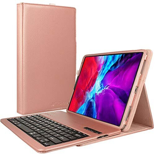 (ROSE GOLD) TECHGEAR Keyboard Case for Apple iPad Pro 12.9" (2021 / ...