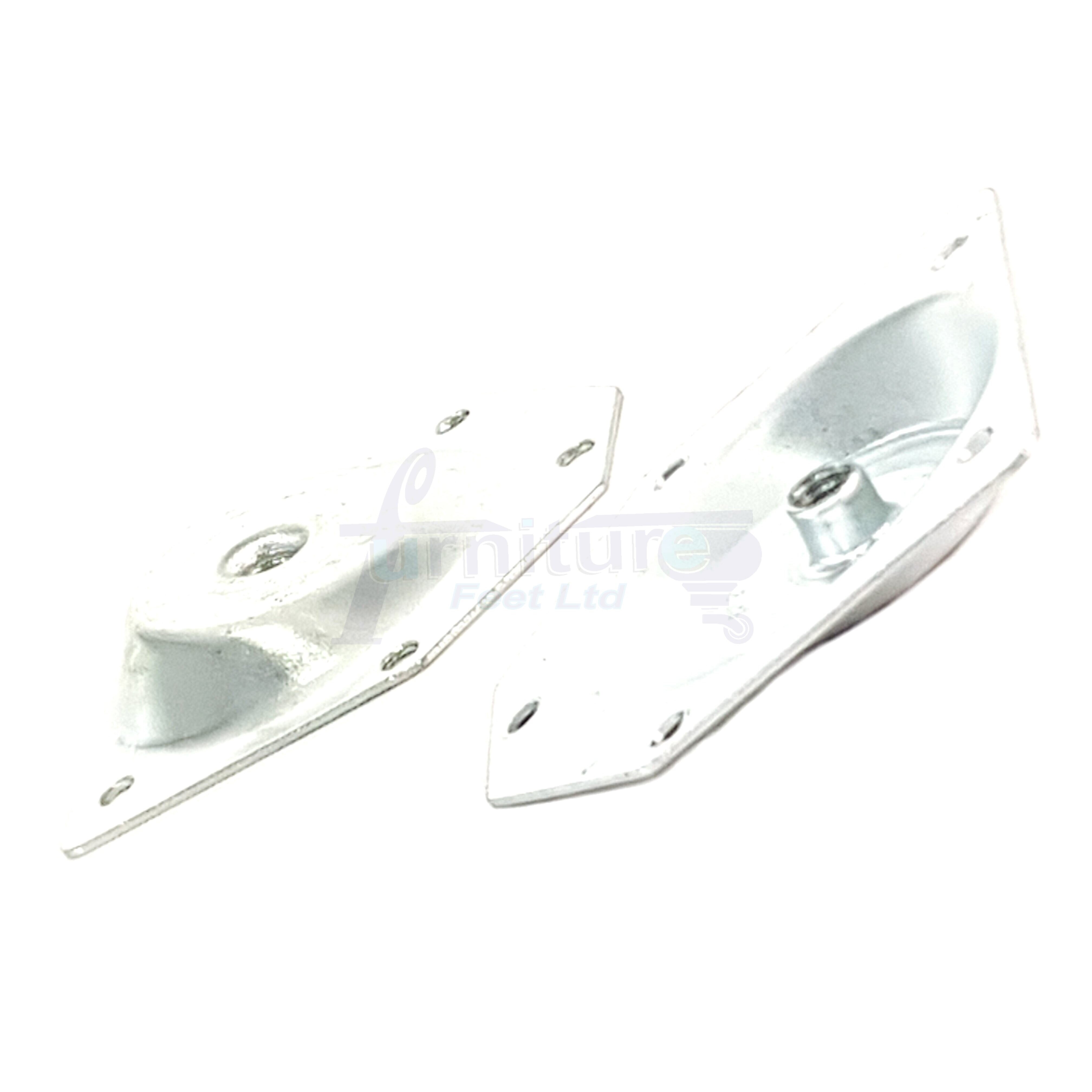 4x M8 Furniture Fixing Plates Angle Design Ideal for Making Straight ...