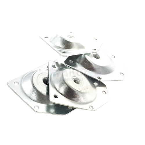 4x M8 Furniture Fixing Plates Angle Design Ideal for Making Straight ...
