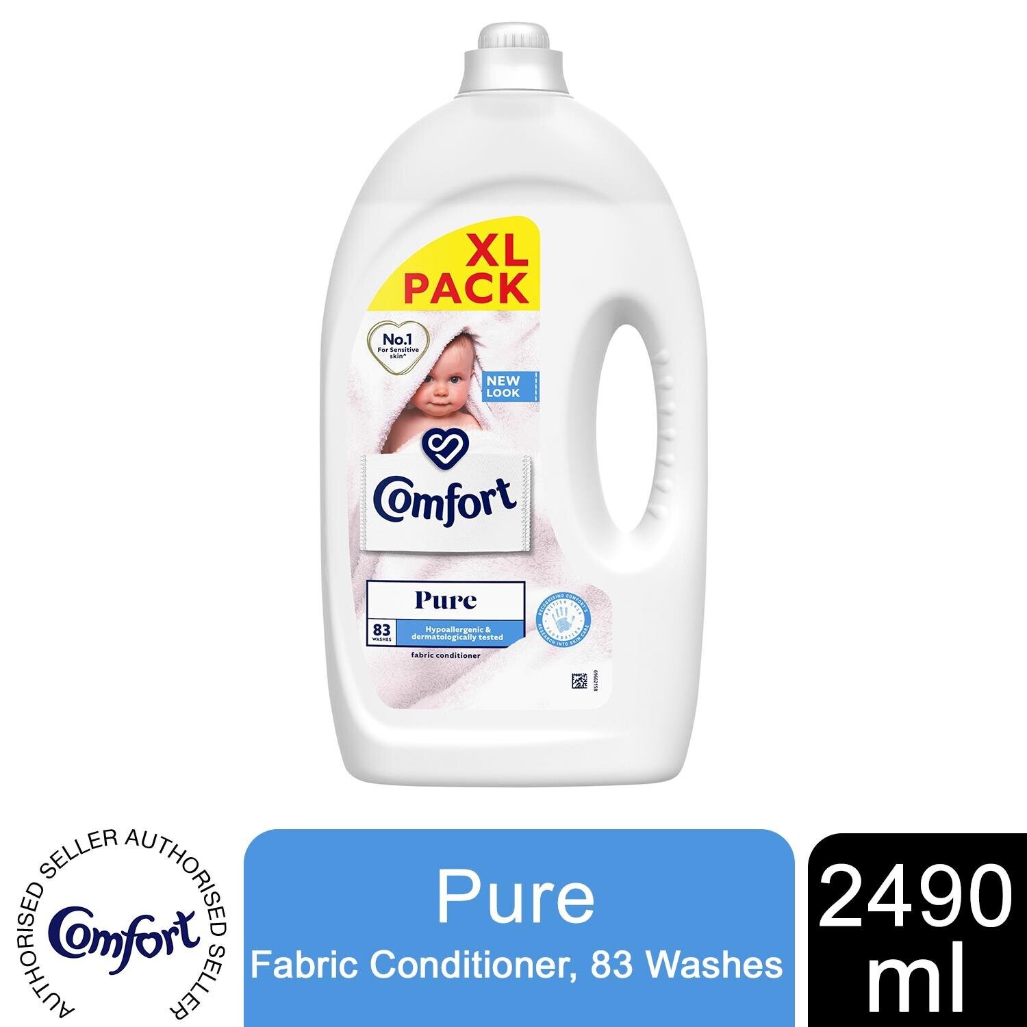 Comfort Fabric Conditioner, Pure, 2490ml - 83W on OnBuy