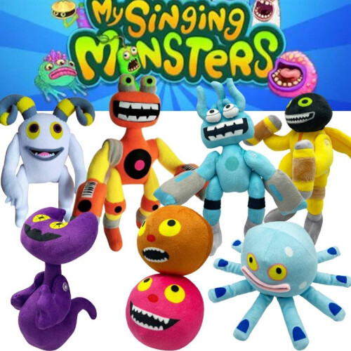 My Wubbox Plush Singing Monsters Adjustable Arm Plush Toys Filled ...