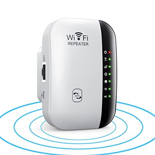 WiFi Range Extender, WiFi Signal Booster up to 300Mbps, 2.4G High Speed ...