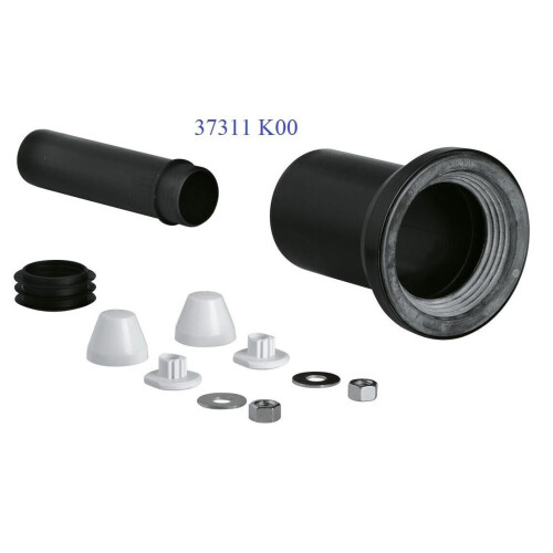 Grohe 90mm Inlet & Outlet Flush Pipe Kit 4 Wall Hung Toilet Rapid ...