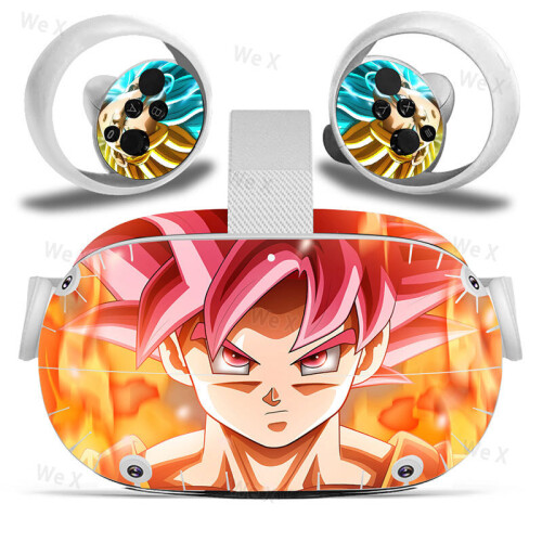 Dragon Ball Goku Skin Sticker For Oculus Quest VR2 Headset Virtual ...