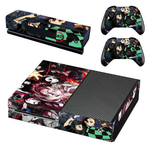 Demon Slayer Skin Sticker Decal Cover For Xbox One Console and 2 ...