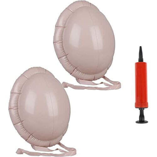 2 Pack Santa Big Belly Inflatable Santa Claus Beer Belly with Mini ...