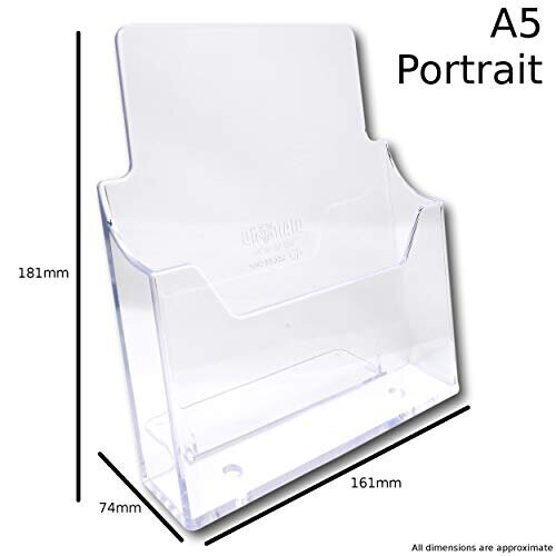 EPOSGEAR A5 Freestanding Counter Acrylic Leaflet Flyer Brochure Menu ...