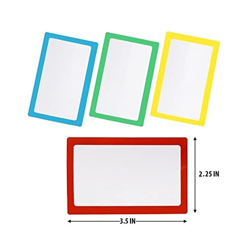 200pcs Plain Name Tag Colour Coding Labels Colorful Border Name Tag ...