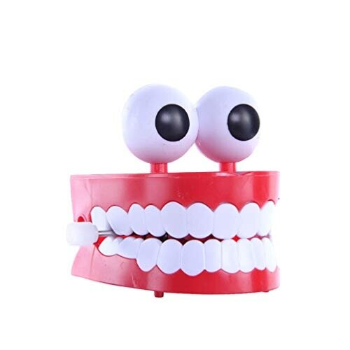 Wind Up Teeth Chomping Tooth Chattering Teeth with Eyes Walking Teeth ...