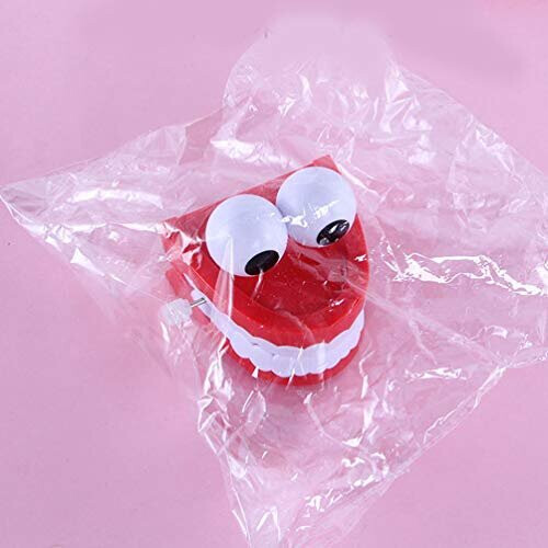 Wind Up Teeth Chomping Tooth Chattering Teeth with Eyes Walking Teeth ...