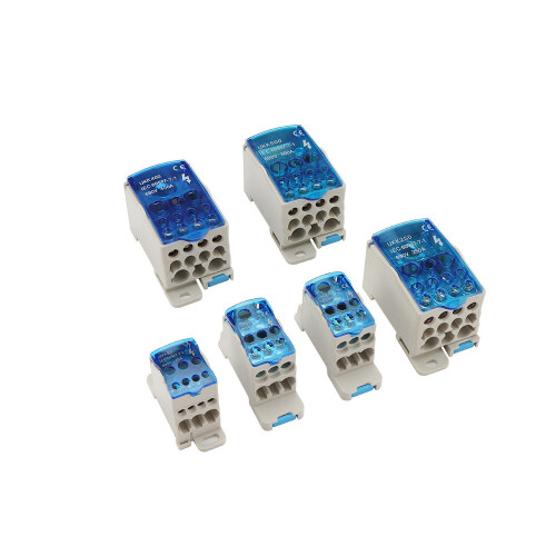 Din Rail Distribution Box Block One In Multiple Out UKK Power Universal Electric Wire Connector ...