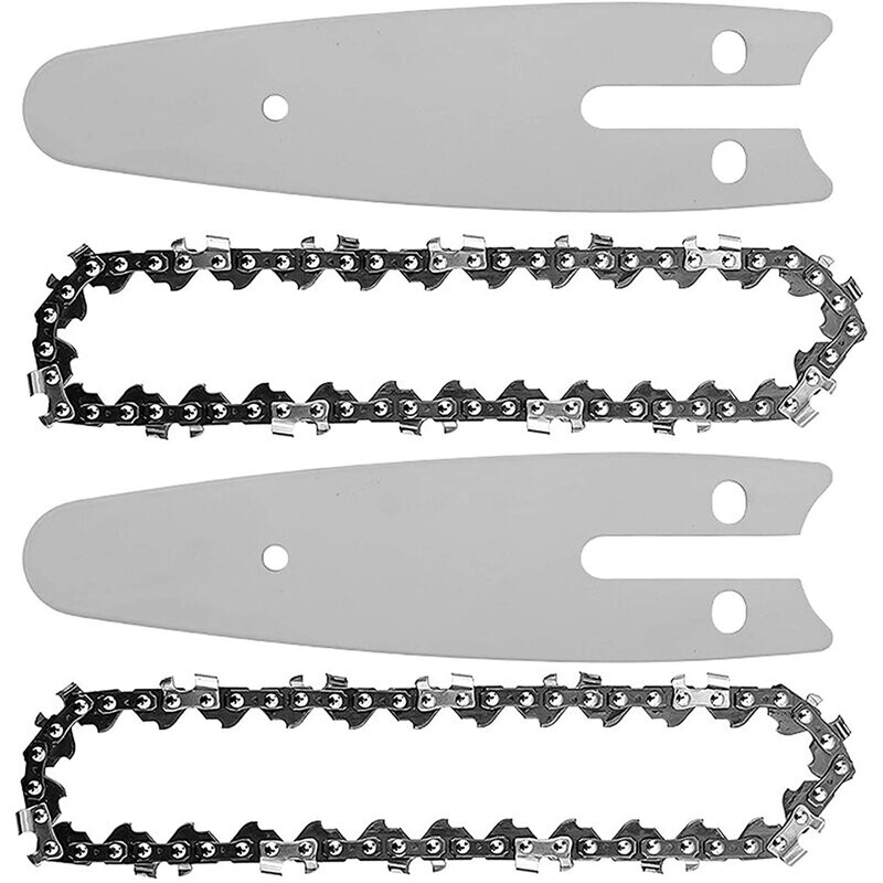 4 Pcs 4 Inch Chain Saw Chain Replacement for Mini Portable Handheld ...