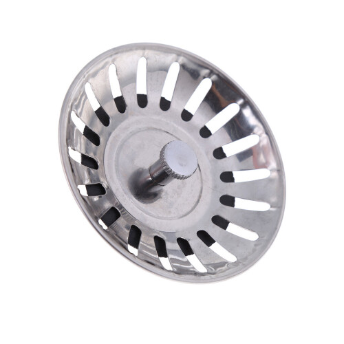New Kitchen Sink Strainer Stopper Cover Stainless Steel Bathroom Basin ...