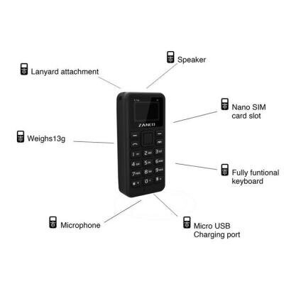 Zanco T1ny T1 Smallest Phone Zanco T1ny T1 World's Smallest Mobile ...