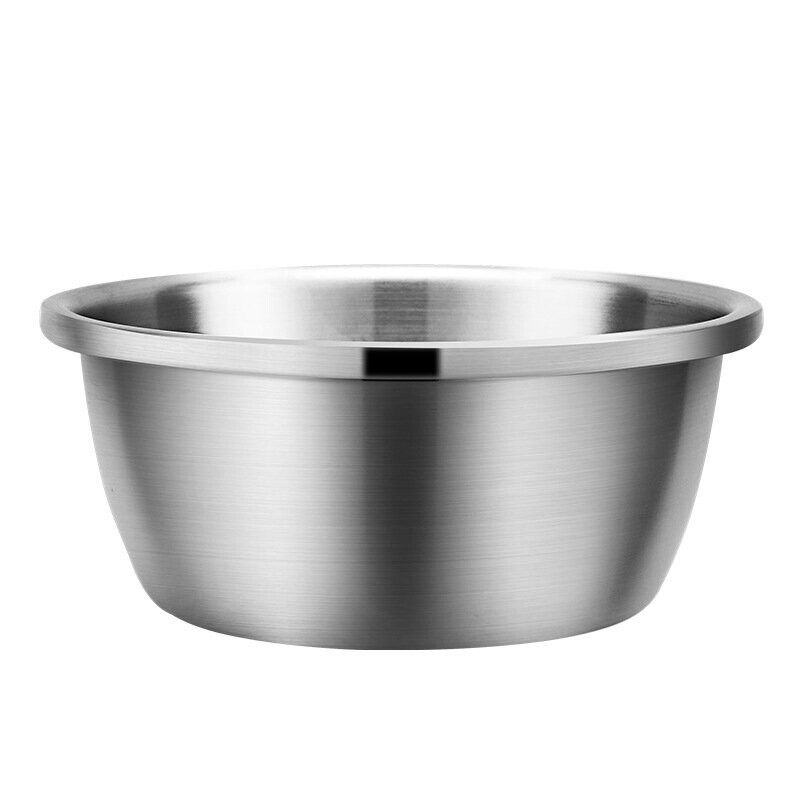 (Soup Basin 20cm) 304 Stainless Steel Egg Flour Mixing Bowls Rice Sieve ...